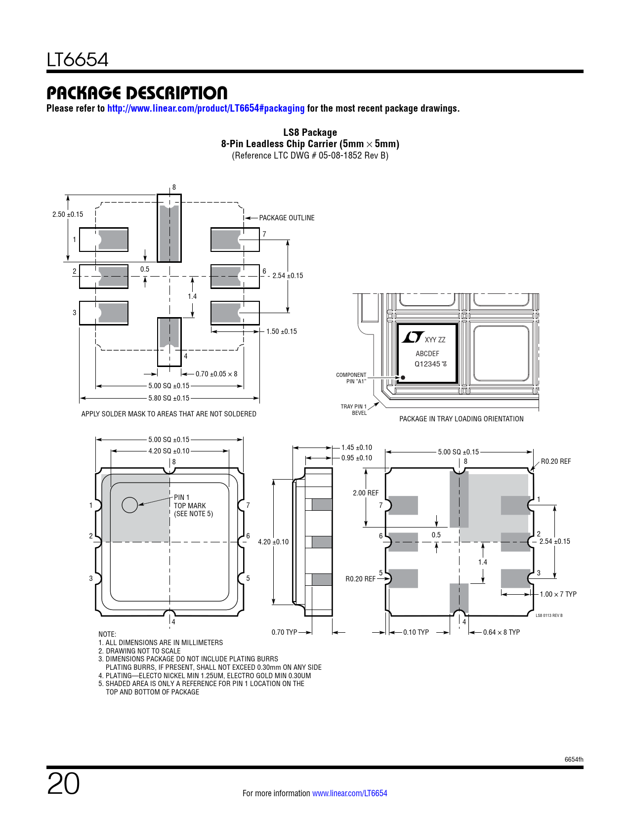 package DescripTion. Please refer to http://www.linear.com/product ...