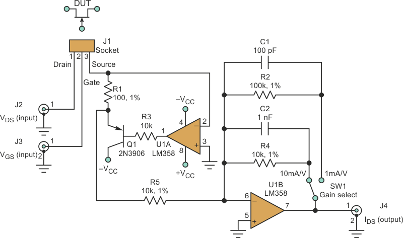 Simple Curve Tracer Circuit Tracing The Curve For Res